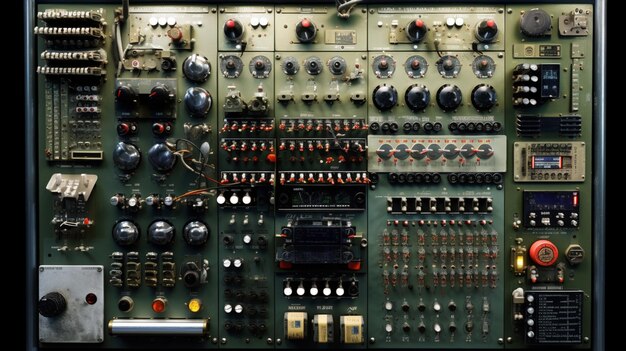 Premium AI Image | a close up of a control panel with many different ... Premium AI Image | a close up of a control panel with many different ...