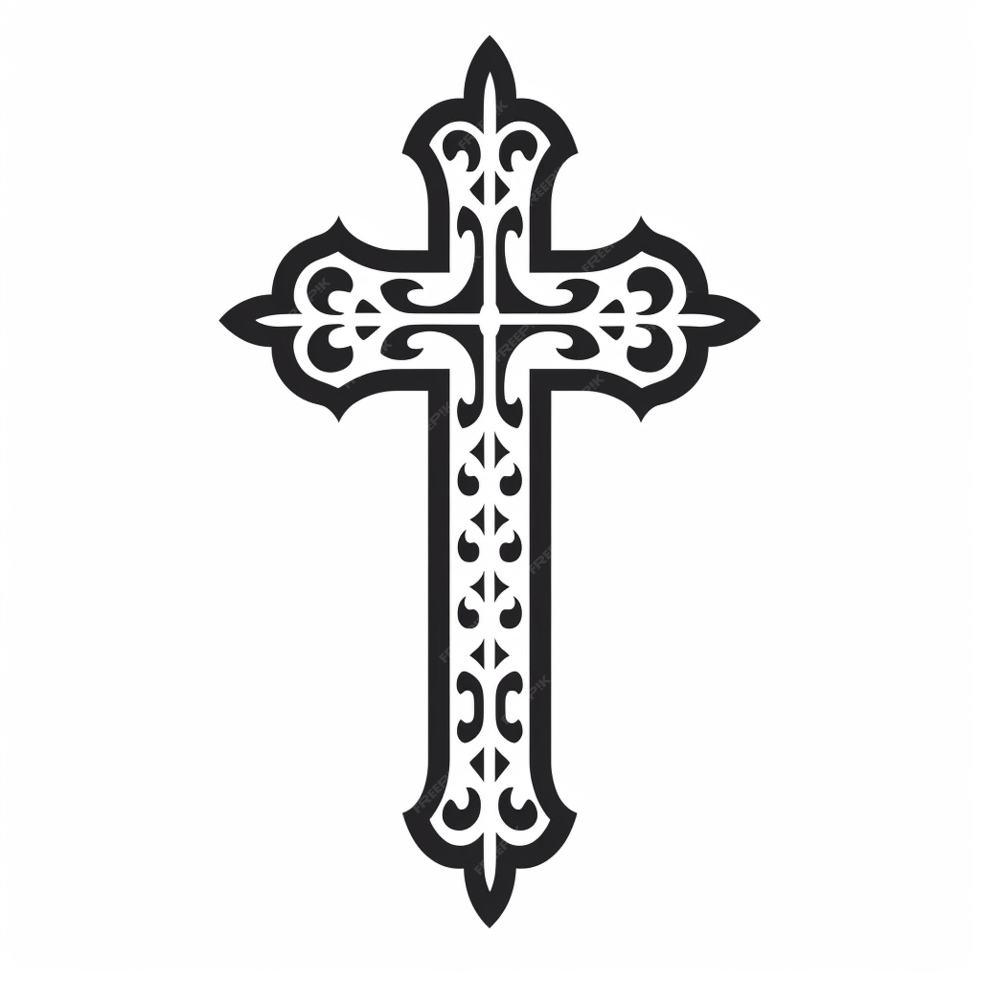 Premium AI Image | A close up of a cross with a design on it generative ai Premium AI Image | A close up of a cross with a design on it generative ai