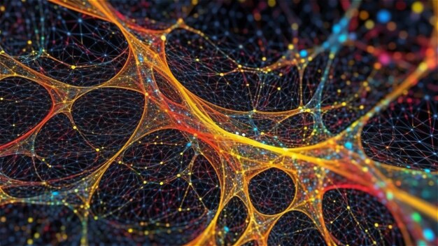 Premium AI Image | A close up of a neural network Premium AI Image | A close up of a neural network
