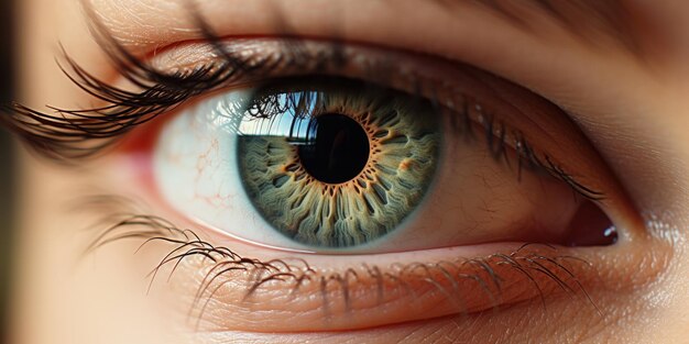 Premium AI Image | Close up of a persons eye Premium AI Image | Close up of a persons eye