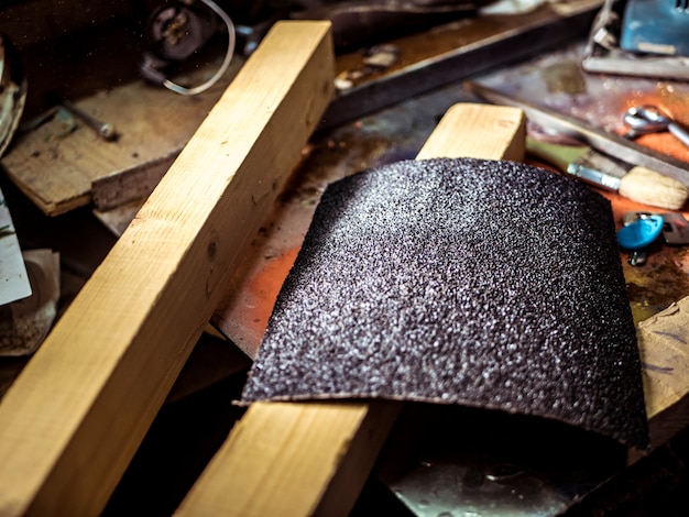 Premium Photo | Close up piece of new abrasive on the table Premium Photo | Close up piece of new abrasive on the table