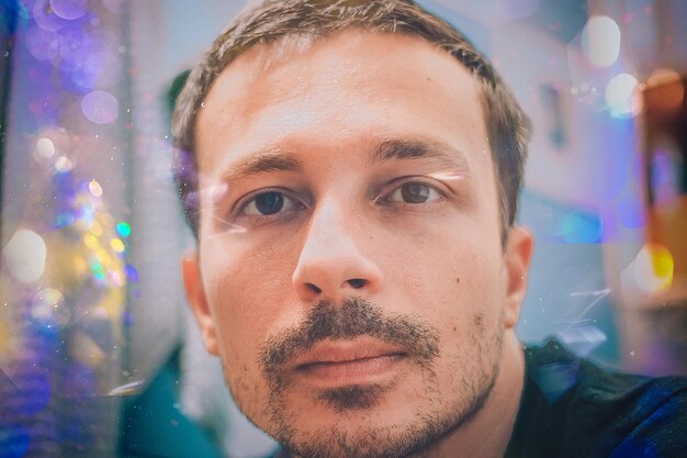 Premium Photo | Close-up portrait of handsome man Premium Photo | Close-up portrait of handsome man