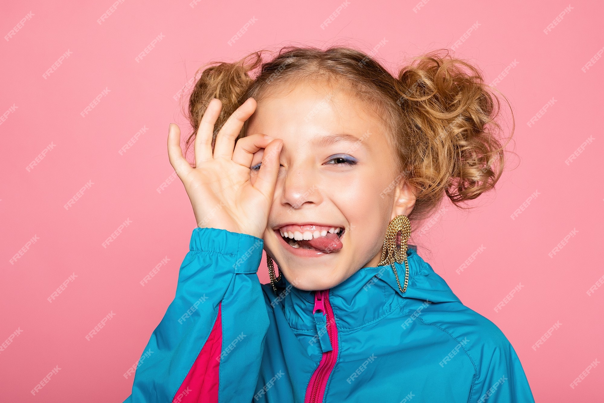 Premium Photo Close Up Portrait Of Lovely Sweet Curious Cheerful