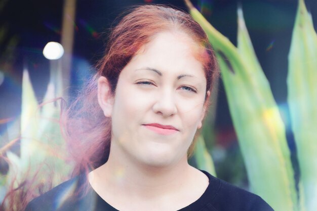 Premium Photo Close Up Portrait Of Young Woman