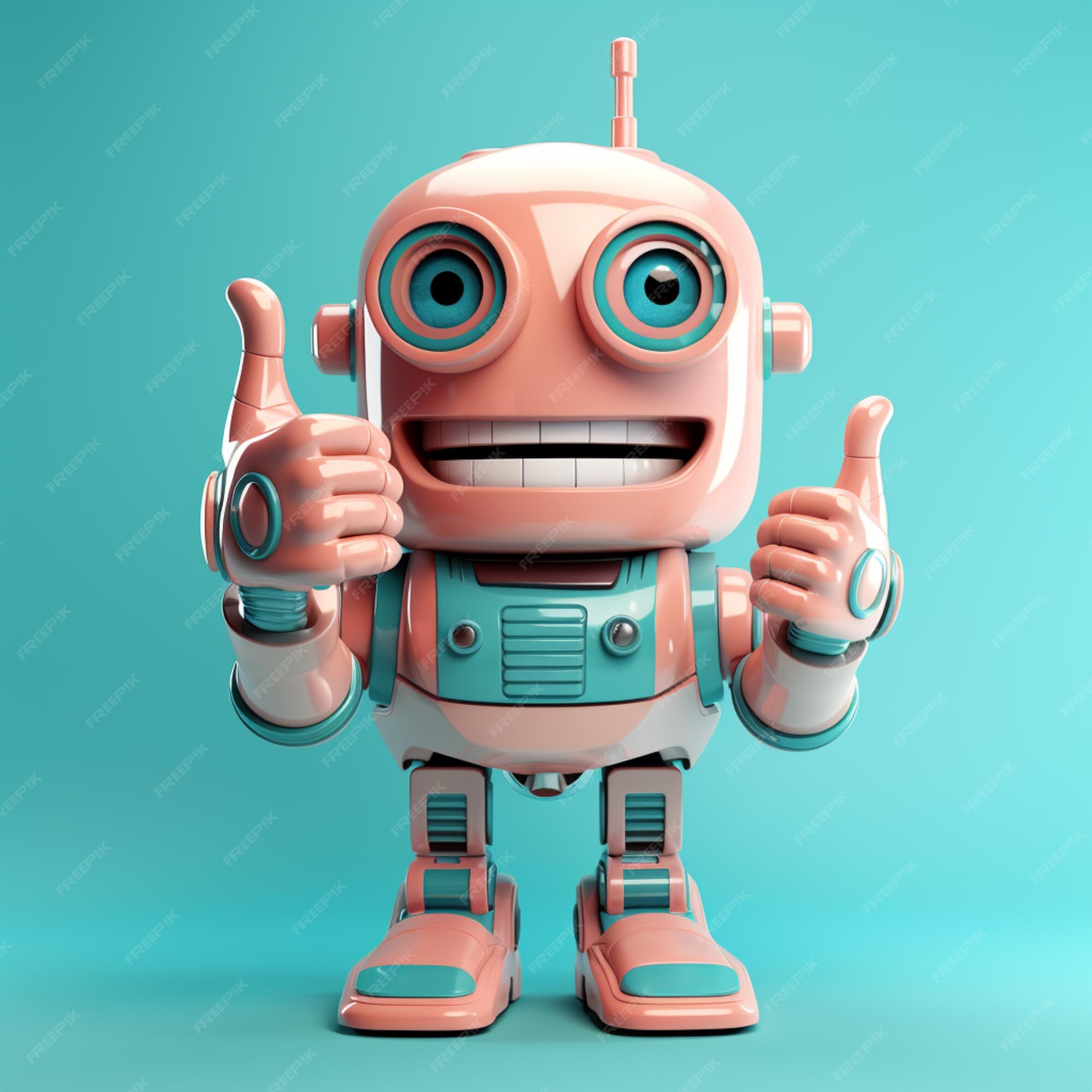 Premium Photo | A close up of a robot with a thumbs up and a pair of ... Premium Photo | A close up of a robot with a thumbs up and a pair of ...