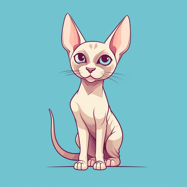 Premium Ai Image Close Up Of A Sphynx Cat Dressed