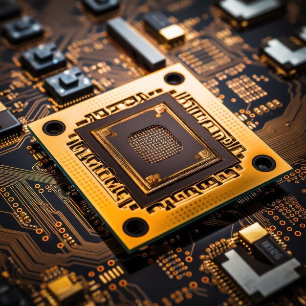 Premium Photo | Close up view of a modern GPU card with microcircuits ... Premium Photo | Close up view of a modern GPU card with microcircuits ...