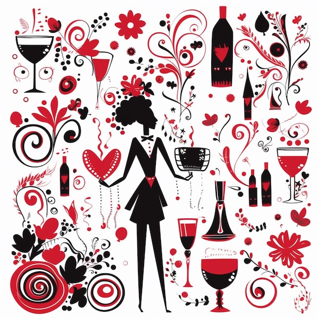 Premium Ai Image A Close Up Of A Woman Holding A Wine Glass And A