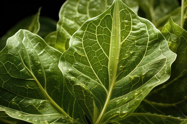 Premium AI Image | Closeup of artificial leaf mimicking photosynthesis Premium AI Image | Closeup of artificial leaf mimicking photosynthesis