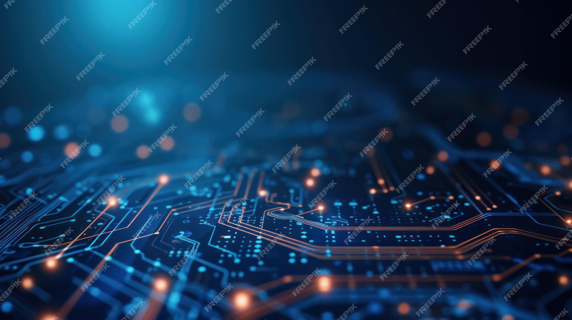Premium Photo | Closeup of a chip on a printed circuit board ... Premium Photo | Closeup of a chip on a printed circuit board ...