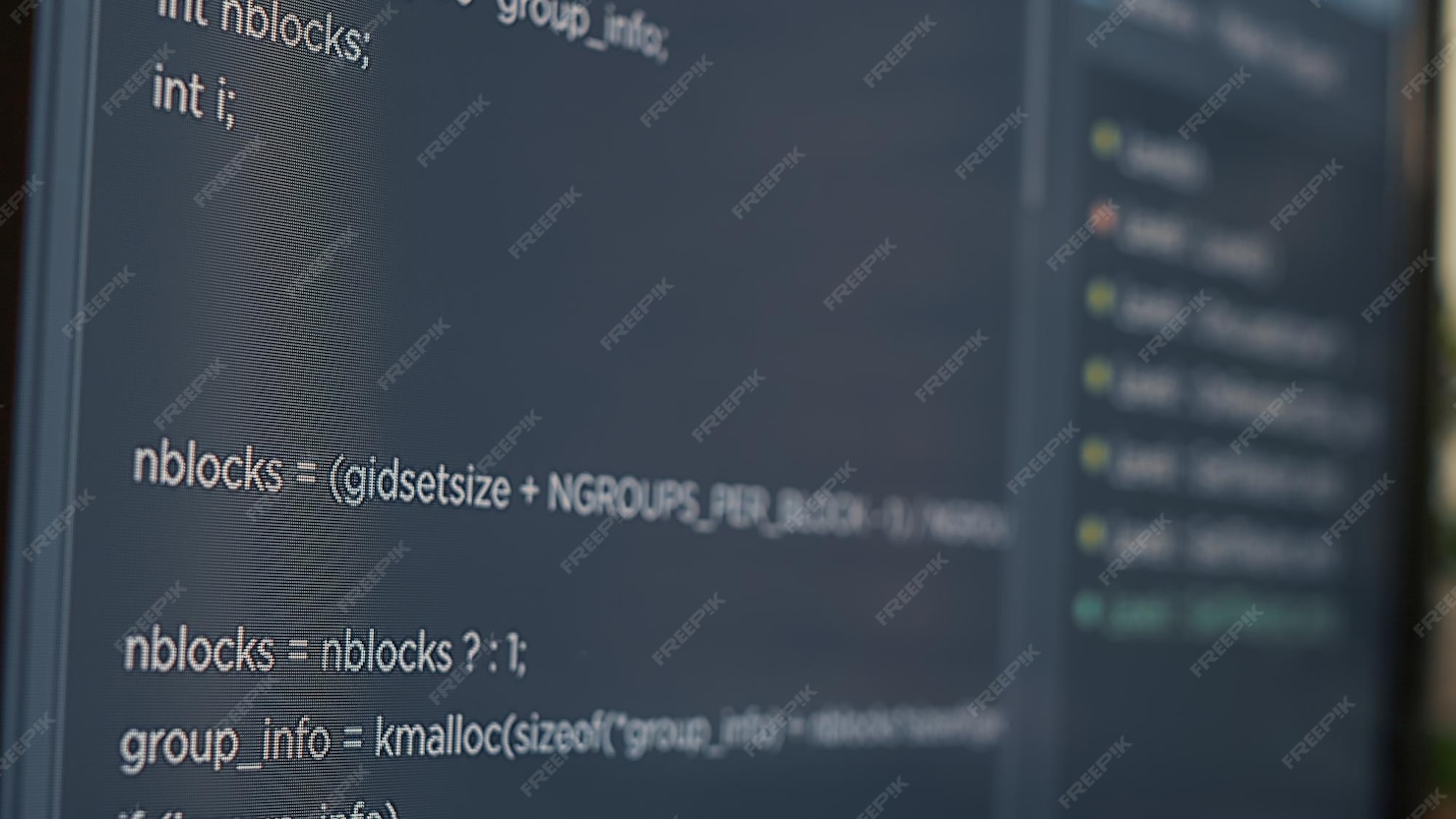 Premium Photo | Closeup of computer screen of system engineer typing source code in it startup ...