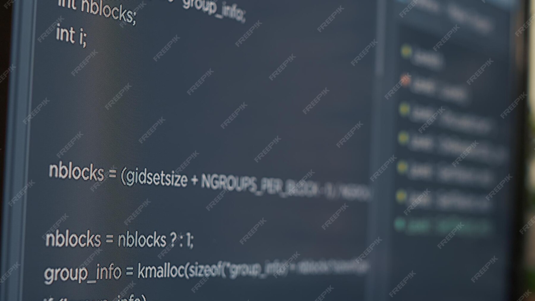 Premium Photo | Closeup of computer screen of system engineer typing source code in it startup ...