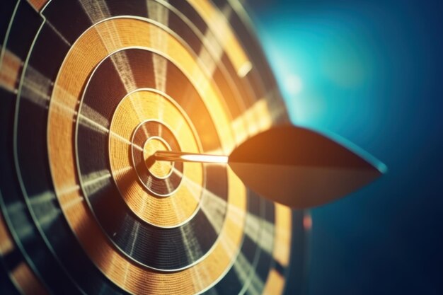 Premium Photo | Closeup of Dart Hitting Target Premium Photo | Closeup of Dart Hitting Target
