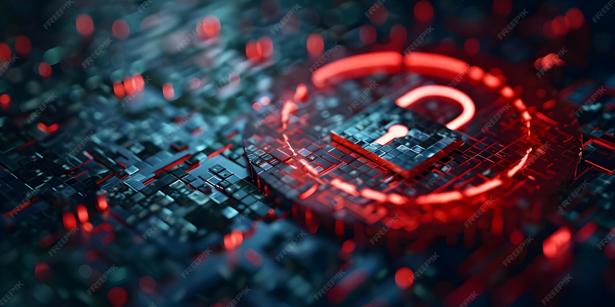 Premium Photo | Closeup of a hacker screen displaying denied access ...