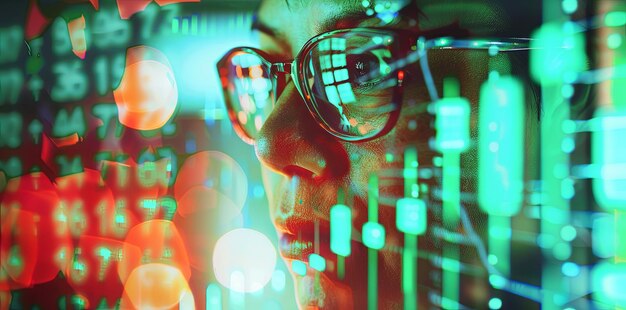CloseUp Portrait of Financial Analyst | Premium AI-generated image CloseUp Portrait of Financial Analyst | Premium AI-generated image