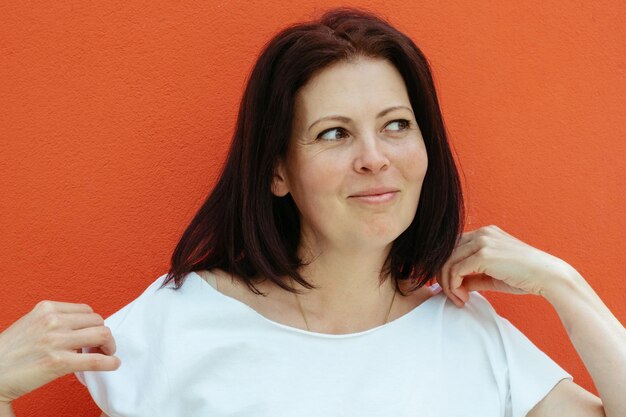 Premium Photo Closeup Portrait Of Pleased Emotional Caucasian