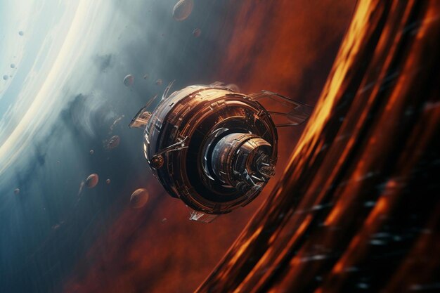 Premium Photo | Closeup of a spacecraft docking maneuver Premium Photo | Closeup of a spacecraft docking maneuver