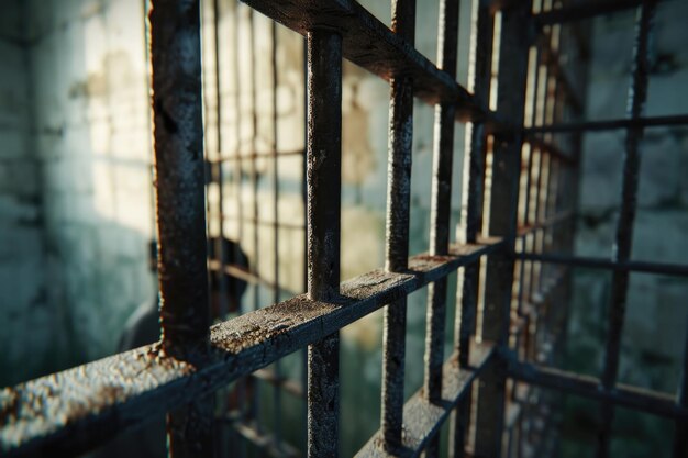 Premium Photo A Closeup View Of The Bars Of A Jail Cell This Image Can Be Used To Depict