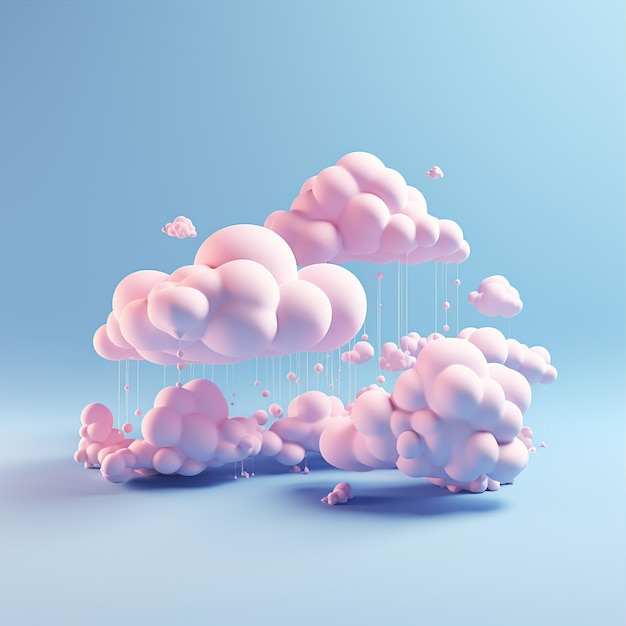 Premium AI Image | cloud based software light background Premium AI Image | cloud based software light background