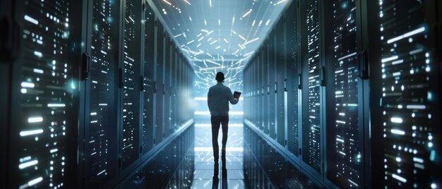 Cloud Computing Concept For Artificial Intelligence Cybersecurity And Cloud Computing Computer