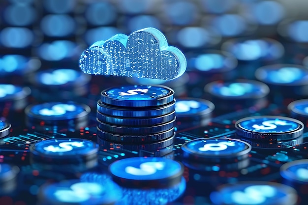 Premium Photo | Cloud Computing Cost Efficiency cost efficiency in ... Premium Photo | Cloud Computing Cost Efficiency cost efficiency in ...