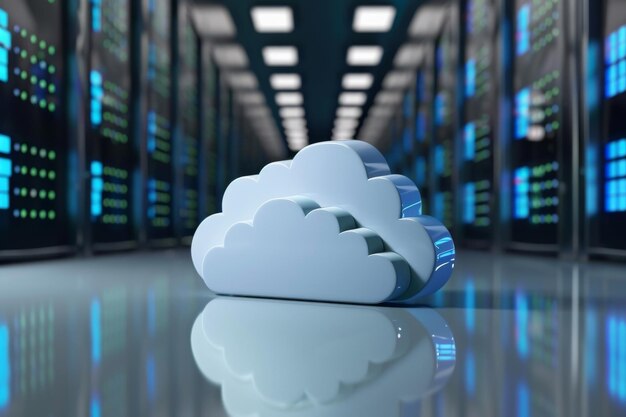 Cloud computing infrastructure AI generated | Premium AI-generated image Cloud computing infrastructure AI generated | Premium AI-generated image