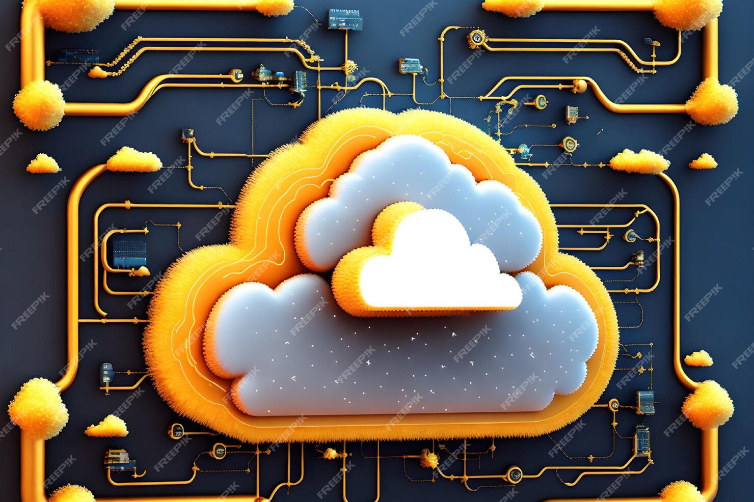Premium Ai Image Cloud Computing Security Design Concept Online