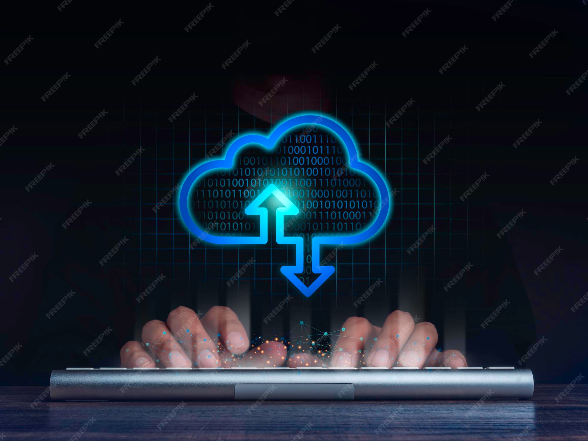 Premium Photo | Cloud computing technology internet concept background ...