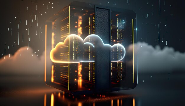 Premium AI Image | Cloud computing and virtualization ai generate Premium AI Image | Cloud computing and virtualization ai generate