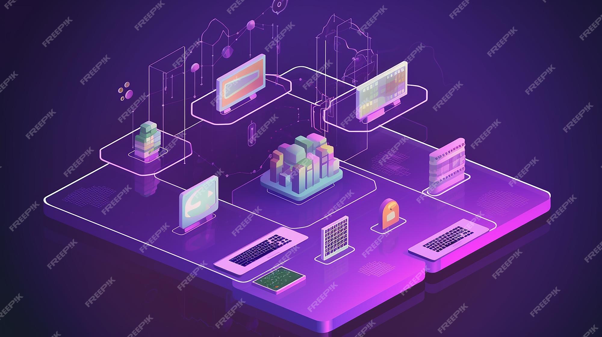 Premium Photo Cloud Technology Computing Concept Data Center Concept 3d