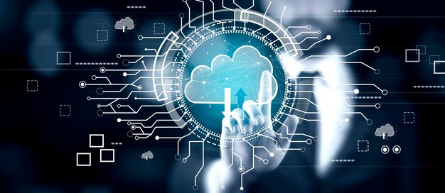 Premium Photo | Cloud technology concept Global network Premium Photo | Cloud technology concept Global network