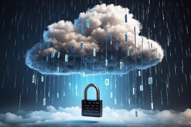 Cloud With Binary Code Rain Images - Free Download on Freepik