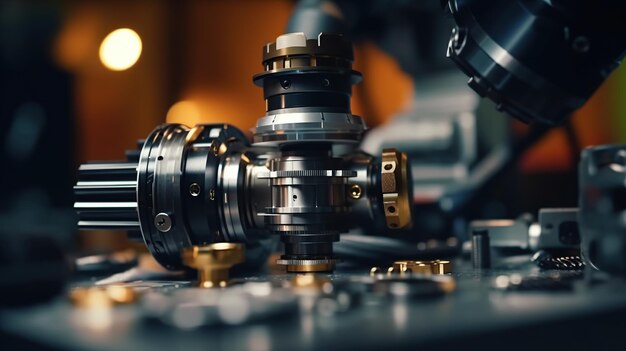 Premium AI Image | Cnc Turning drill Generative AI Premium AI Image | Cnc Turning drill Generative AI