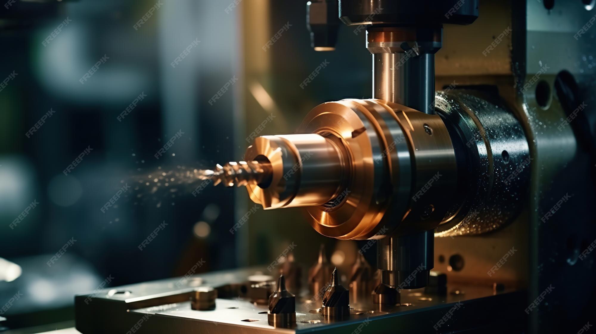 Premium AI Image | Cnc Turning drill Generative AI Premium AI Image | Cnc Turning drill Generative AI