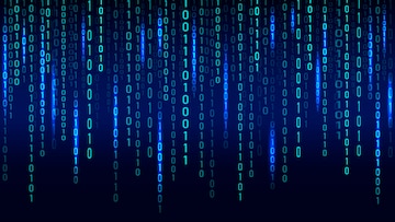 Premium Photo | The code of the background matrix falling from the top ...