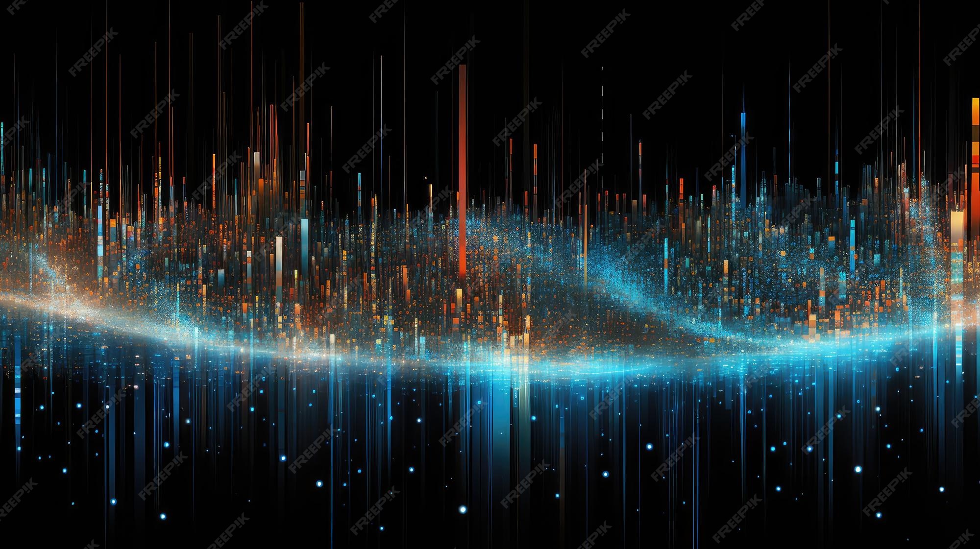 Premium Photo | Code digital data cascade illustration internet web ...