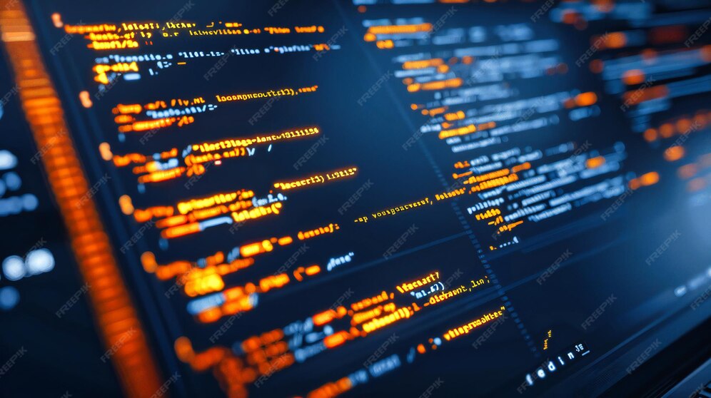Premium Photo Code Matrix Computer Screen Displaying Programming Code The Language Of Digital