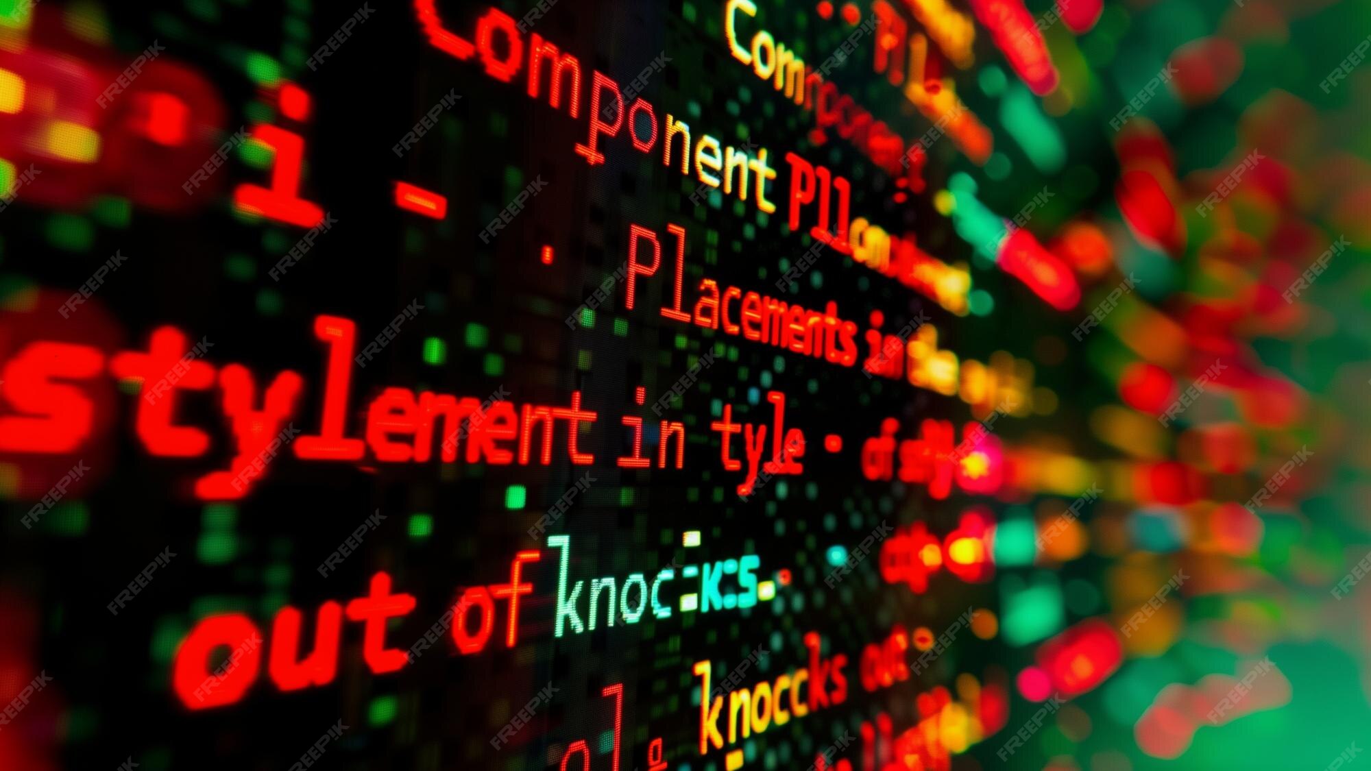 Coders And Code Background Coding Concept In The Language Of The Computer Code On Digital Screen