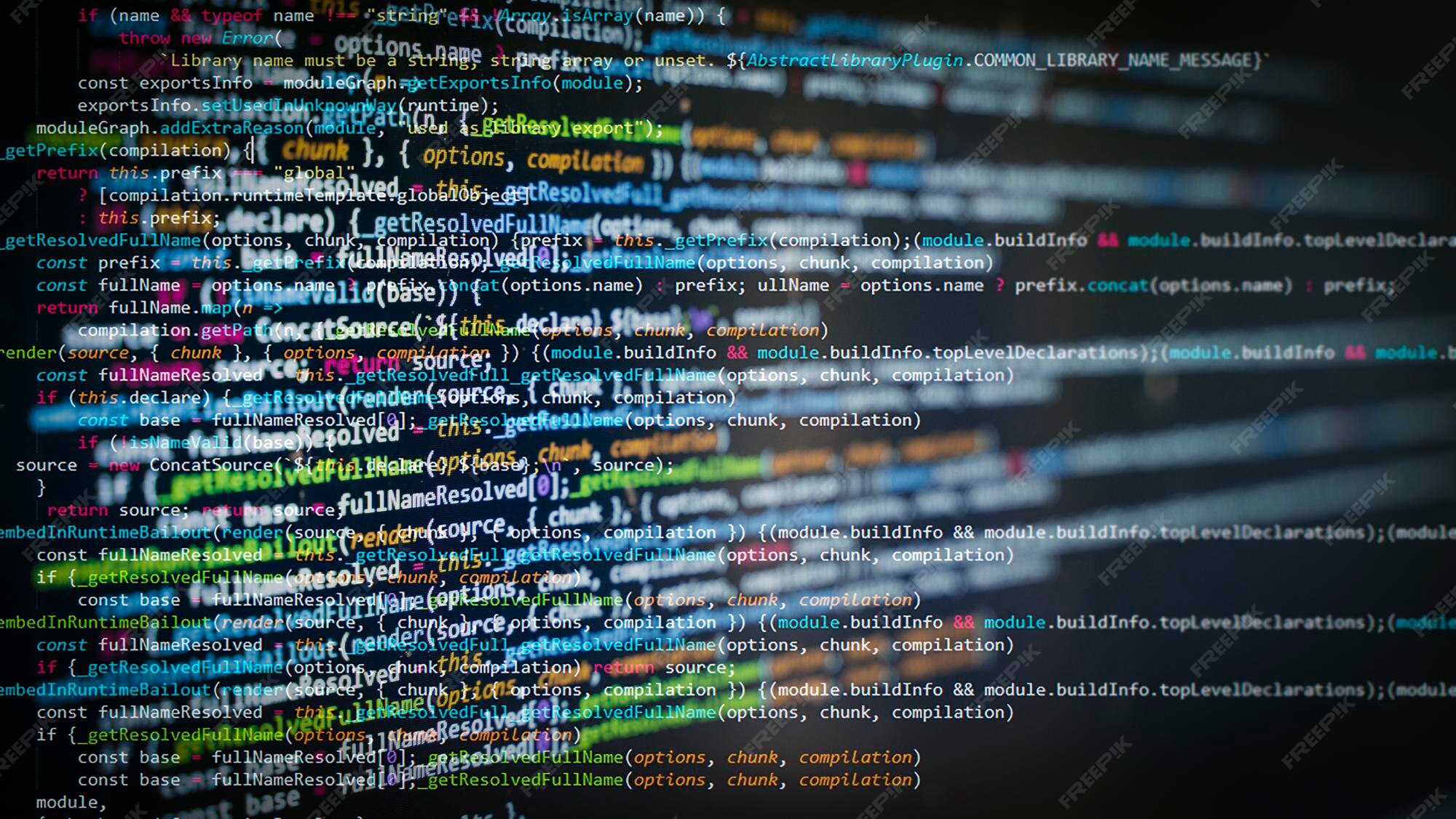 Coding background application development and code programming technology business computers ...