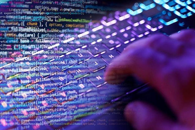 Premium Photo | Coding background Application development and code ...