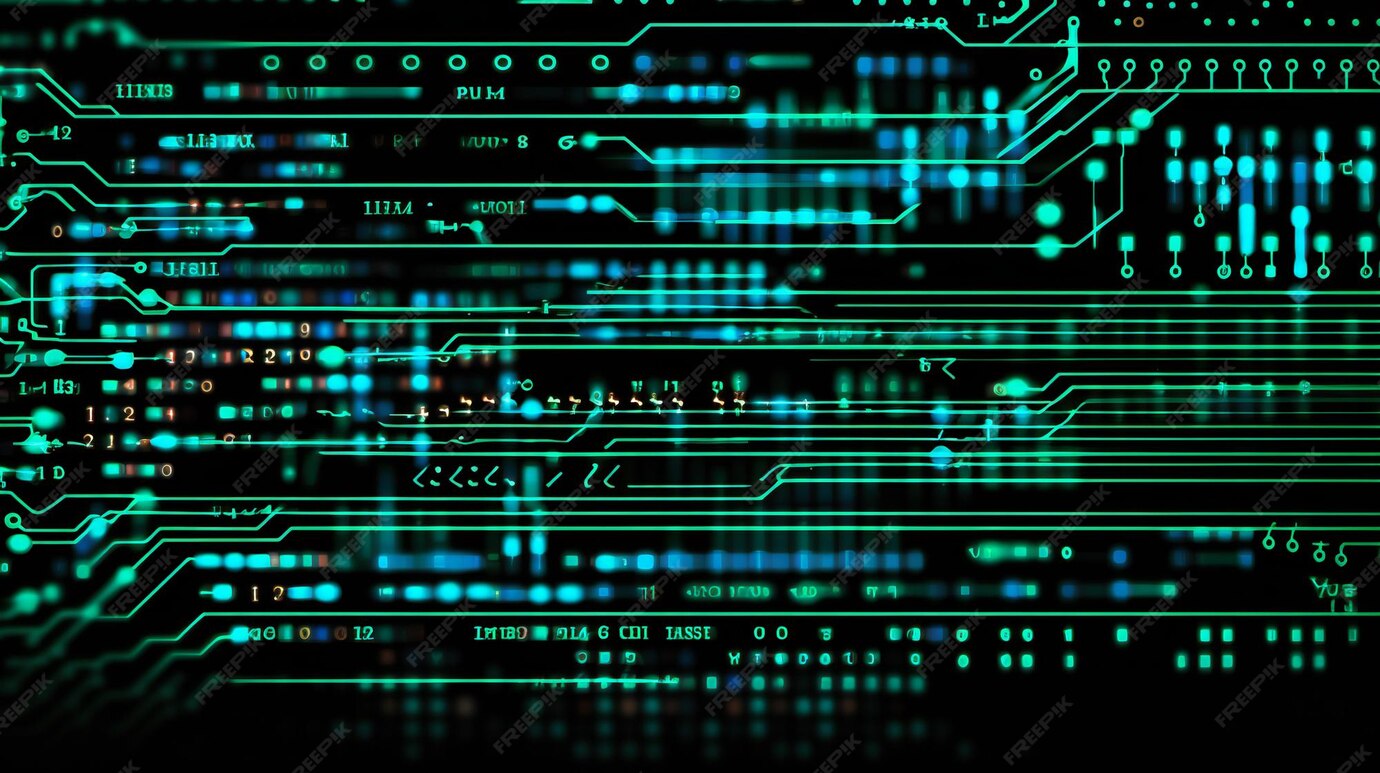 Premium Photo | Coding and Cyberspace Abstract Background with Binary ...