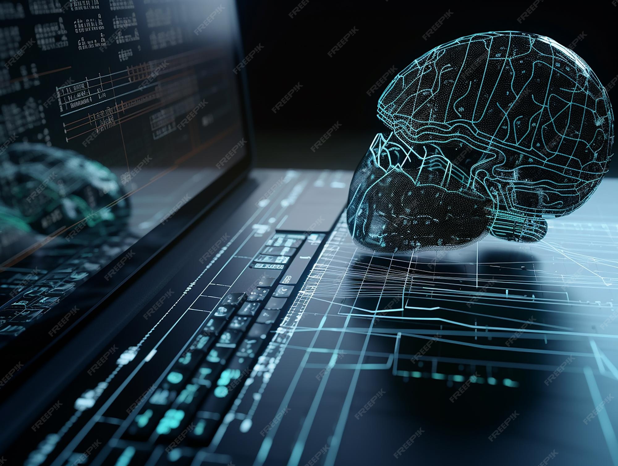 Premium AI Image | Coding and generated with ai computer screen with a ...