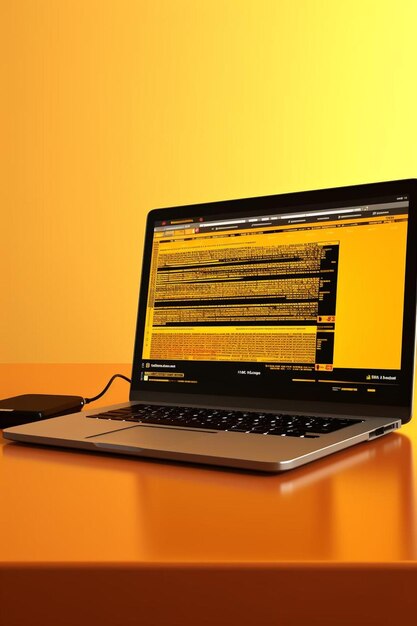 Premium Photo | Coding language development icon on yellow background Premium Photo | Coding language development icon on yellow background