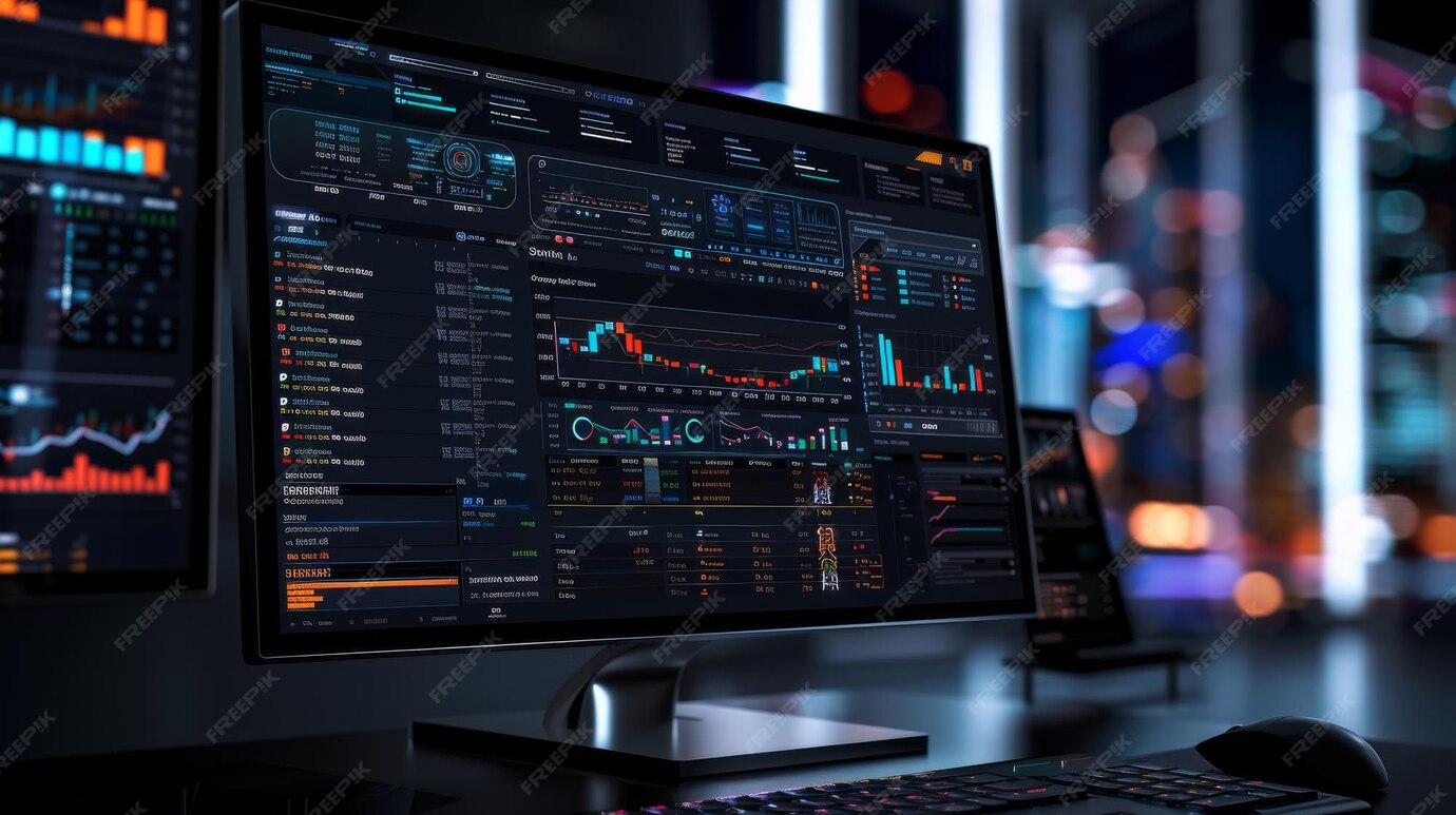 Coding Process Behind the Investment App Design Template for Desktop Computer Displays and ...