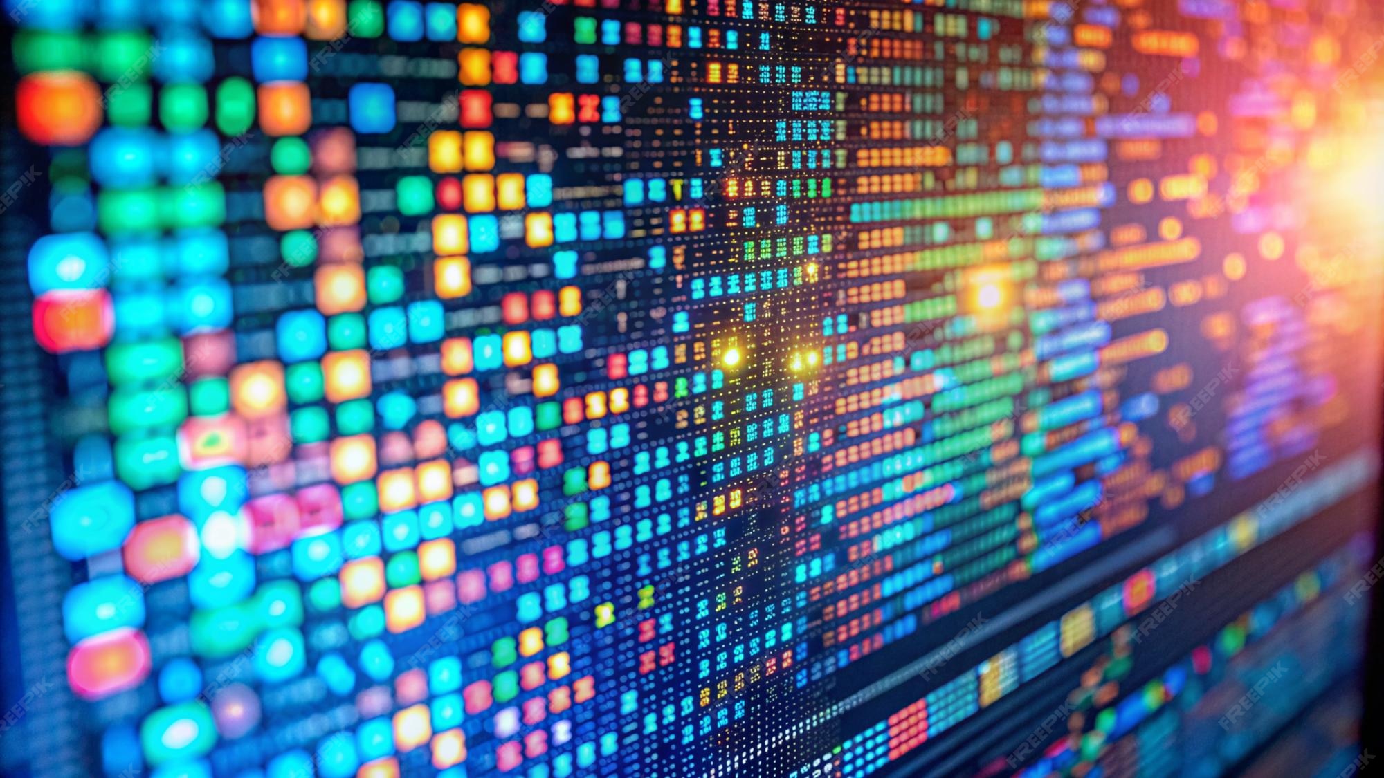 Coding Programming Source Code Screen Colorful Abstract Data Display Software Developer Web