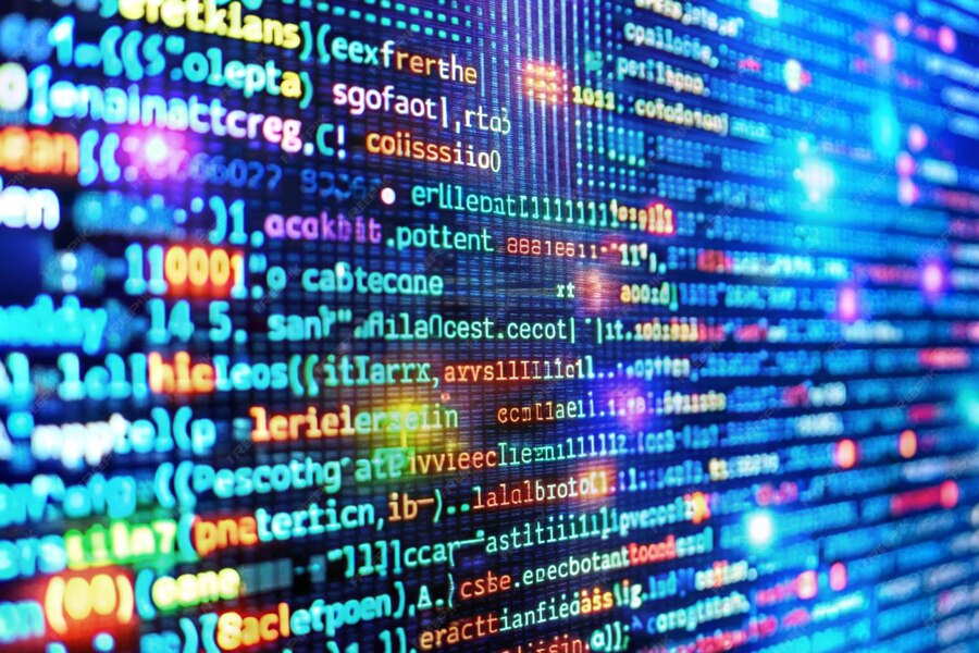 Premium Photo | Coding programming source code screen Programming code ...