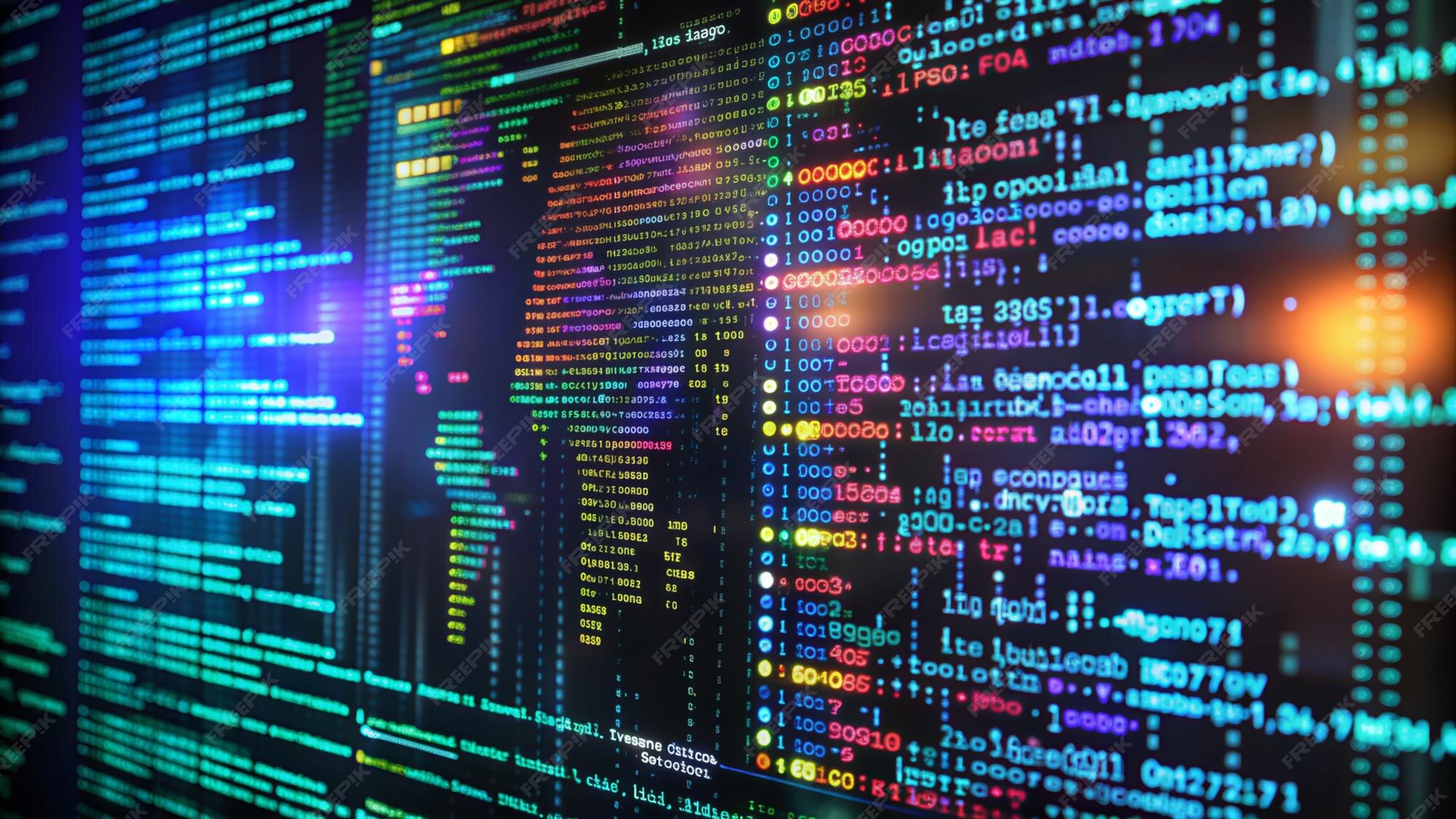 Premium Photo Coding Programming Source Code Screen Programming Code Abstract Screen Software