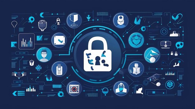 Coding software developers work with augmented reality dashboard computer icons with responsive ...