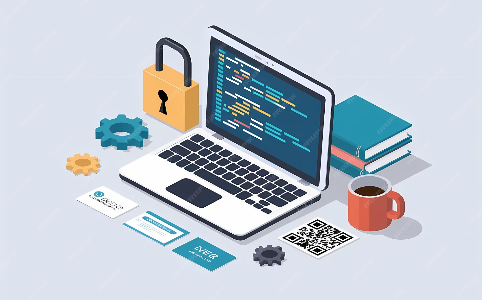 Premium Photo Coding Universe 3d Programming Desktop Computer Screen