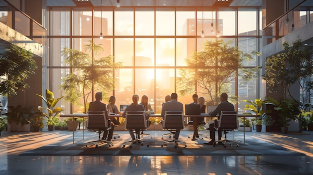 Collaborative Business Team Harnessing Natural Light for Successful ... Collaborative Business Team Harnessing Natural Light for Successful ...